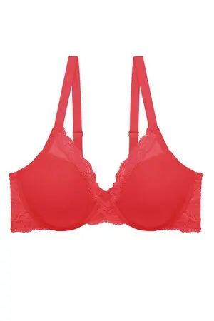 Natori Feathers Full Figure Contour Underwire Bra - Red