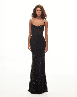 MILLA Sensational Sequined Maxi Gown