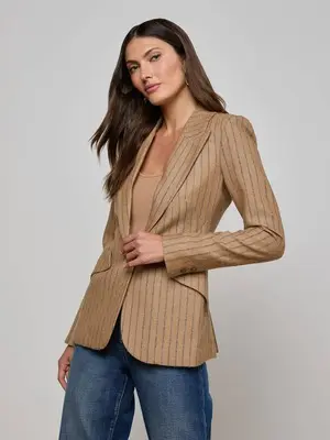L'Agence Chamberlain Striped Blazer