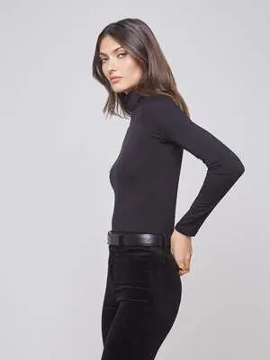 L'Agence Lani Turtleneck - Black