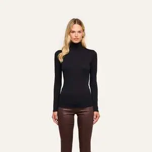L'AGENCE Lani Turtleneck - Black