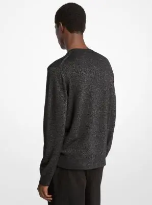 Michael Kors Metallic Merino Wool Sweater