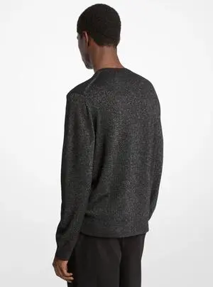 Michael Kors Metallic Merino Wool Sweater