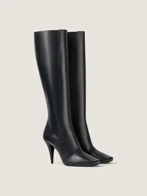 Givenchy Sliced Square Leather Boots