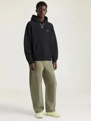 Givenchy Fleece Hoodie With Embroidered Logo - Black