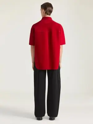 Givenchy Couture Seam Overshirt In Suede