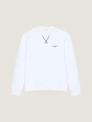 Givenchy Fleece Sweatshirt With Embroidered Logo - White