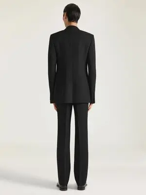 Givenchy Single-breasted Fitted Checked Jacket In Wool