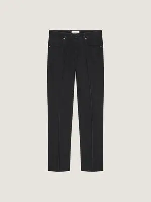 Givenchy Straight Fit Jeans With Crease Effect - Black