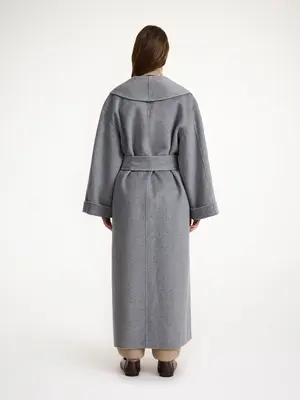 BY MALENE BIRGER Wool Blend Coat - Grey Melange