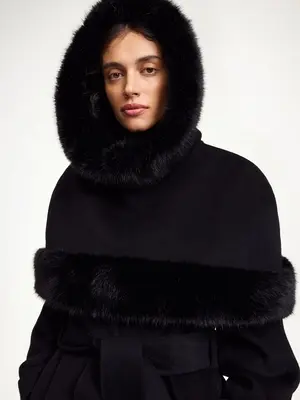 BY MALENE BIRGER Marta Wool Cape - Black