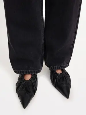 BY MALENE BIRGER Masey Leather Mules - Black