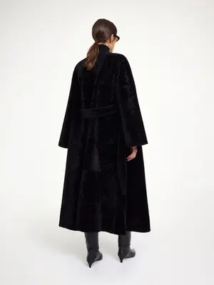 BY MALENE BIRGER Sandria Shearling Coat
