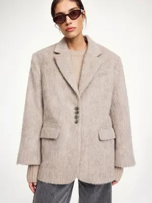 BY MALENE BIRGER Biena Single-breasted Blazer - Cobblestone