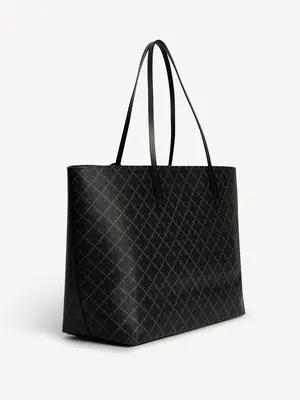 BY MALENE BIRGER Abi Printed Tote Bag - Charcoal