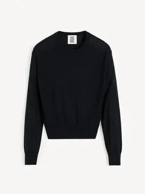 BY MALENE BIRGER By Malene Birger Mantea Wool-Blend Sweater Black