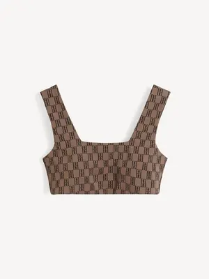 Checkered Push Up Bra