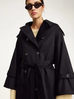 BY MALENE BIRGER Alaya Trench Coat - Black