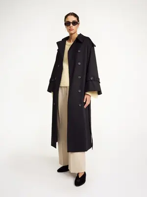 BY MALENE BIRGER Alaya Trench Coat - Black