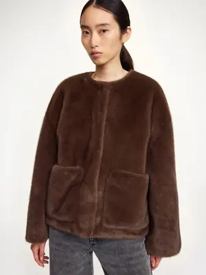 BY MALENE BIRGER Jacquie Faux Fur Jacket