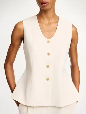 BY MALENE BIRGER Merlin Waistcoat - Pearl