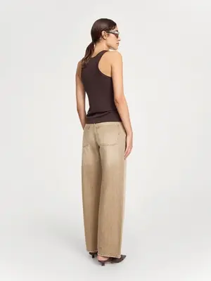 BY MALENE BIRGER Vinola Organic Cotton Jeans - Toasted Coconut