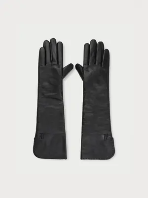 BY MALENE BIRGER Gemi Leather Gloves - Black