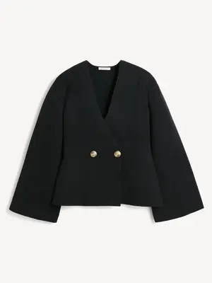 BY MALENE BIRGER Tinley Wool-blend Cardigan - Black