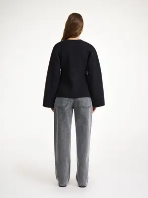 BY MALENE BIRGER Tinley Wool-blend Cardigan - Black