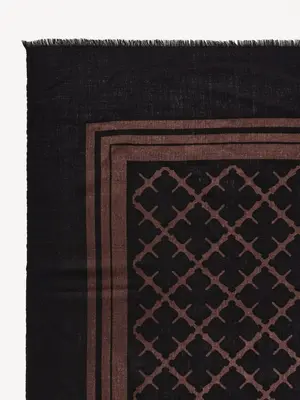 BY MALENE BIRGER Cornelis Wool Scarf - Dark Chokolate