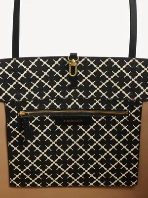 BY MALENE BIRGER Abi Printed Tote Bag - Black