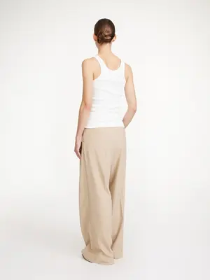 BY MALENE BIRGER Cymbaria High-waisted Trousers - Cinnamon Brown