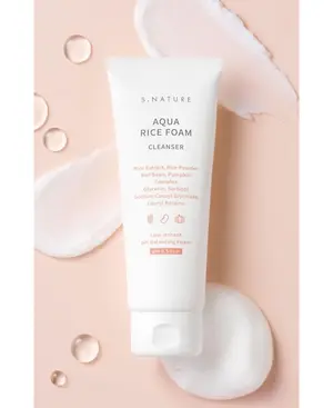 S. NATURE Aqua Rice Foam Cleanser Jombo