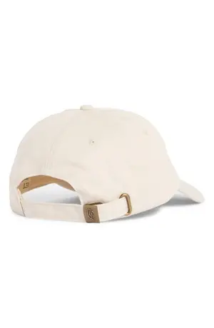 QUIET GOLF Logo Embroidered Cotton Cap - Bone