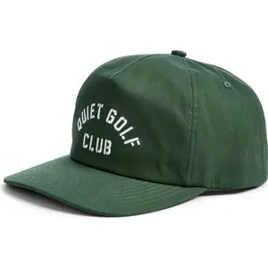 QUIET GOLF Logo Embroidered Cotton Cap - Forest