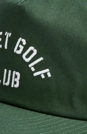 QUIET GOLF Logo Embroidered Cotton Cap - Forest
