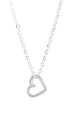NASHELLE Mini Heart Pendant Necklace - Sterling Silver