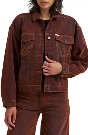 Wrangler Flocked Denim Cowboy Jacket