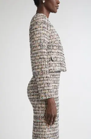 St. John Metallic Tweed Jacket