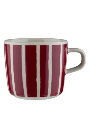 Marimekko Piccolo Coffee Mug - Stoneware Burgundy