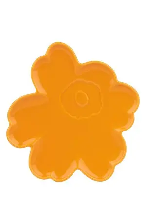 Marimekko Unikko Flower Shape Plate - Warm Yellow