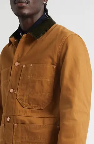 DRAKE'S Check Lined Chore Jacket