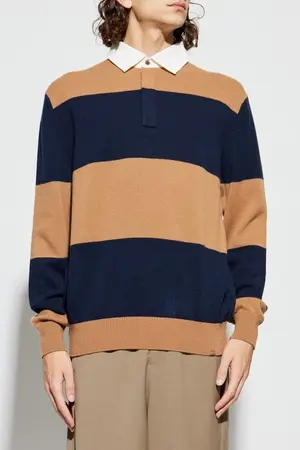 Paul & Shark Striped Wool-cashmere Sweater