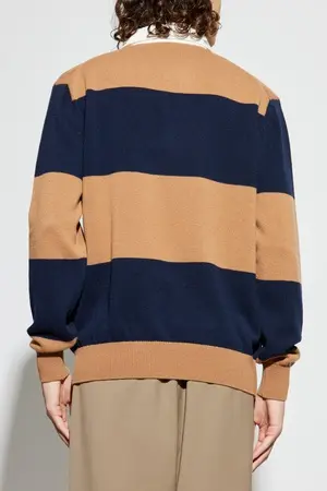 Paul & Shark Striped Wool-cashmere Sweater