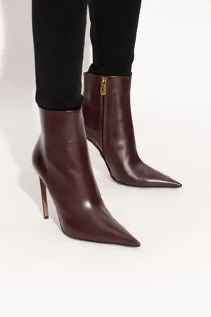 Dolce & Gabbana Leather Heeled Ankle Boots