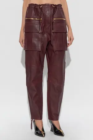 Balmain Leather Trousers