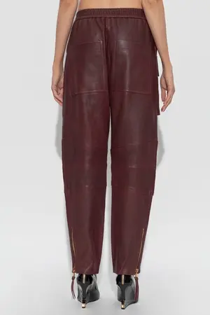 Balmain Leather Trousers