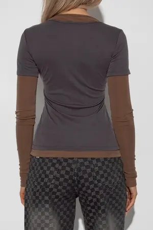 MISBHV Double-layered Ribbed Top