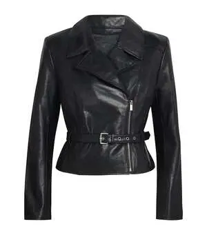 Paige Foxe Lamb Leather Moto Jacket
