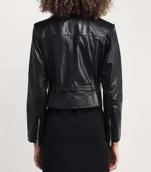 Paige Foxe Lamb Leather Moto Jacket